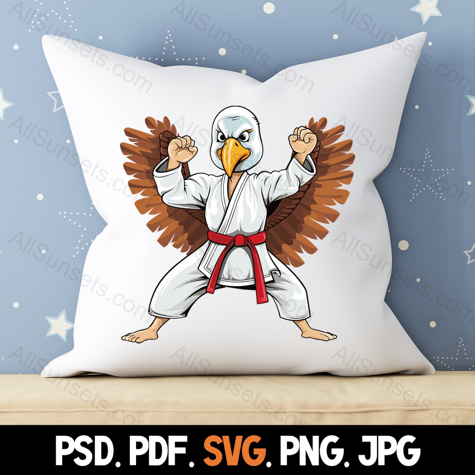 Turkey Martial Arts Thanksgiving Clipart Svg Png Pdf Psd Jpg File Types ...