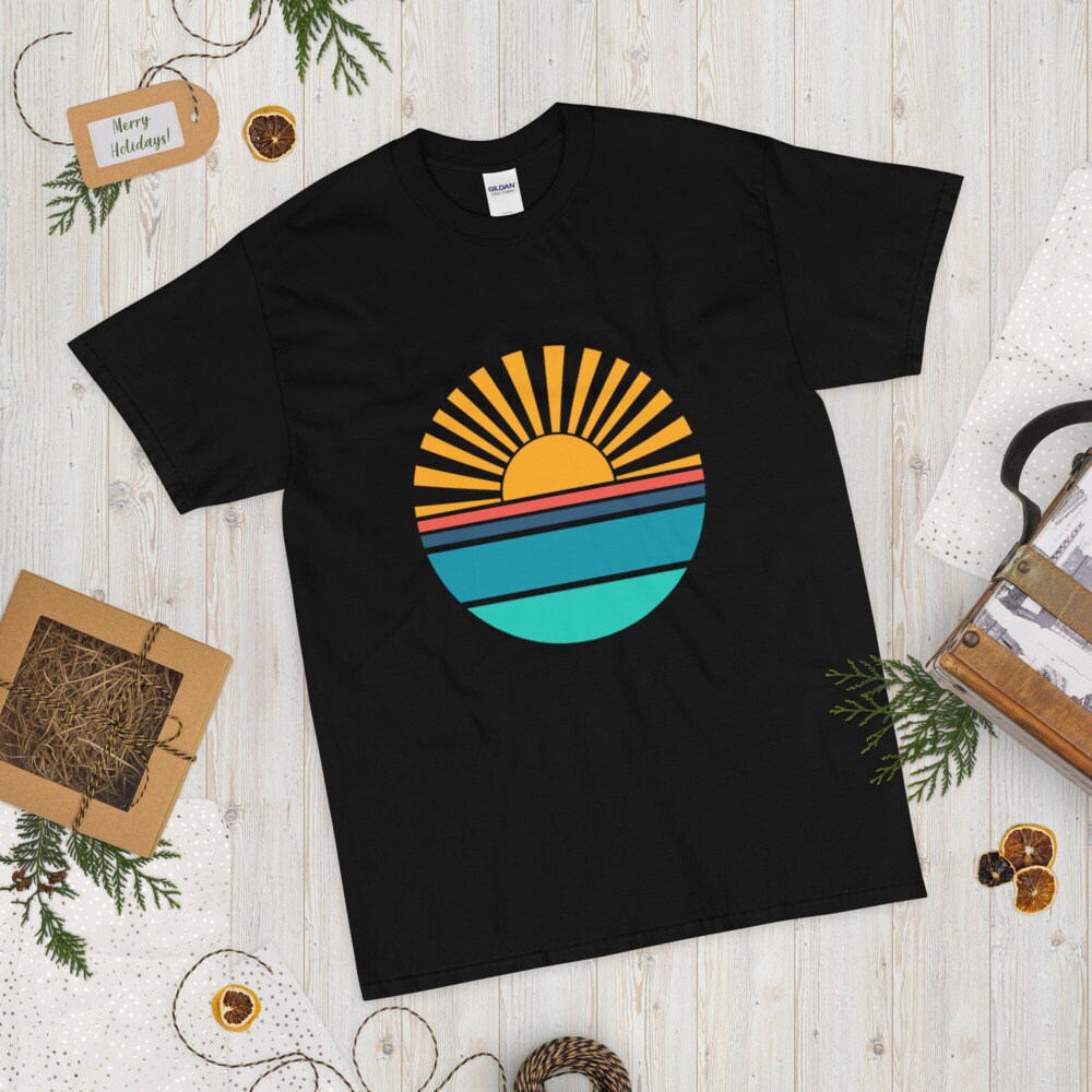 Sunrays Ocean Horizon Retro Sunset Svg Png Jpg Psd Pdf File Types ...