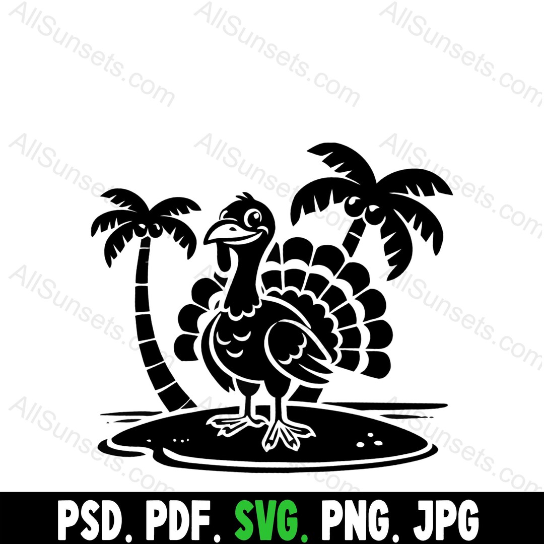 Turkey Palm Trees Silhouette Svg Png Jpg Psd Pdf File Types Vector ...
