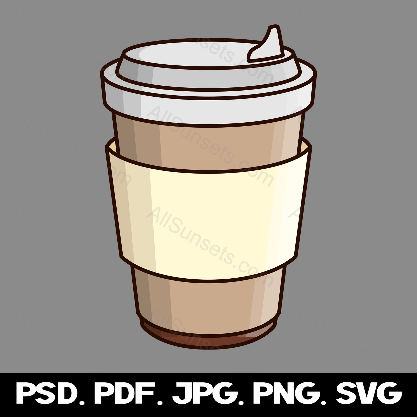 Coffee to Go Cup Svg Png Jpg Psd Pdf File Types Iced Latte Cold Hot ...