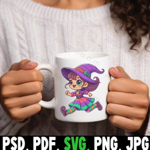 Cute Witch Jogger Svg Png Pdf Psd Jpg File Types Gold Medal Halloween ...