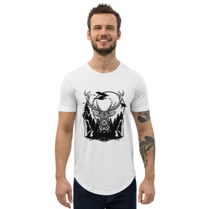 Deer Buck Trees Scene PNG SVG Vector File Format Animals Forest Hunting ...