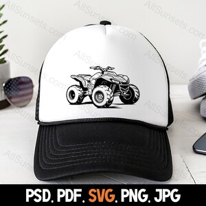 4 Wheeler ATV Racing Silhouette Svg Png Jpg Psd Pdf File Types Quad ...