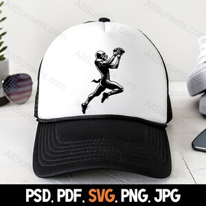 Wide Receiver Football Player Svg Png Jpg Pdf Psd File Types Wideout ...
