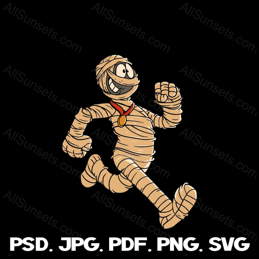 Mummy Running Svg Png Pdf Psd Jpg File Types 5k 10k Half Marathon Medal ...