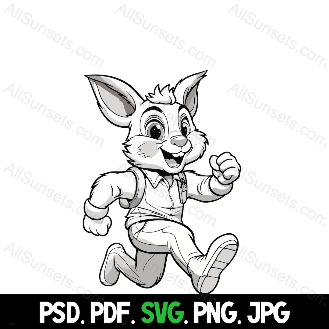 Easter Bunny Racing Svg Png Pdf Psd Jpg File Types 5k 10k Half Marathon ...