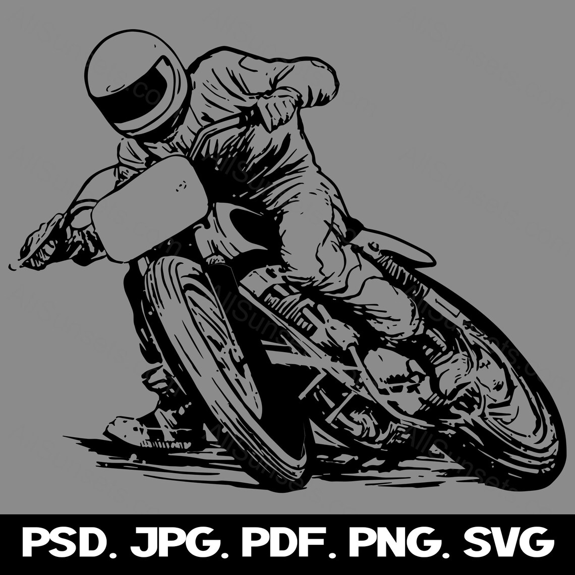 Motorcycle Racing Svg Png Psd Jpg Pdf File Types Dirt Bike - Etsy