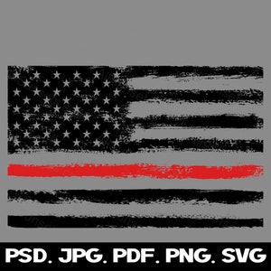 Thin Red Line American Flag PNG Clipart Fireman Memorial Firefighter ...