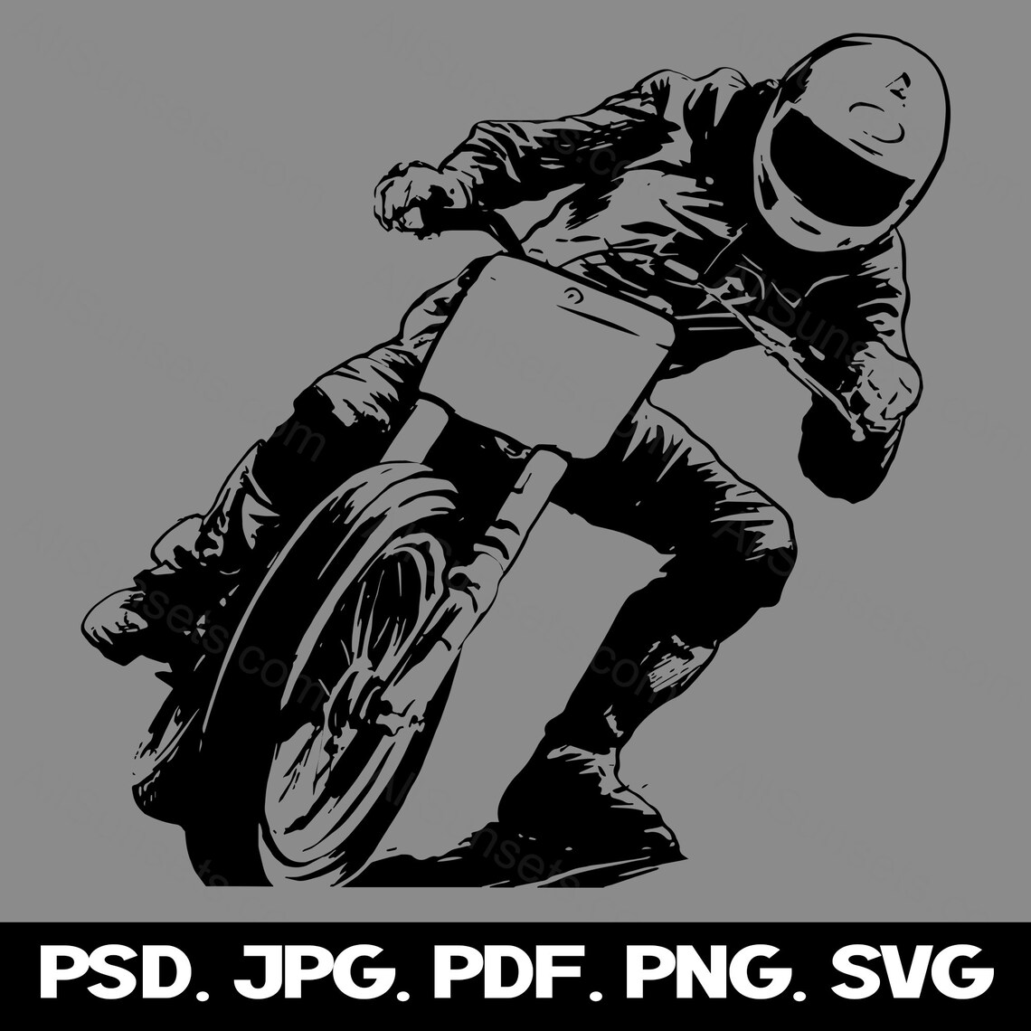 Motorcycle Rider Svg Png Psd Jpg Pdf File Types Racing Dirt Bikes ...
