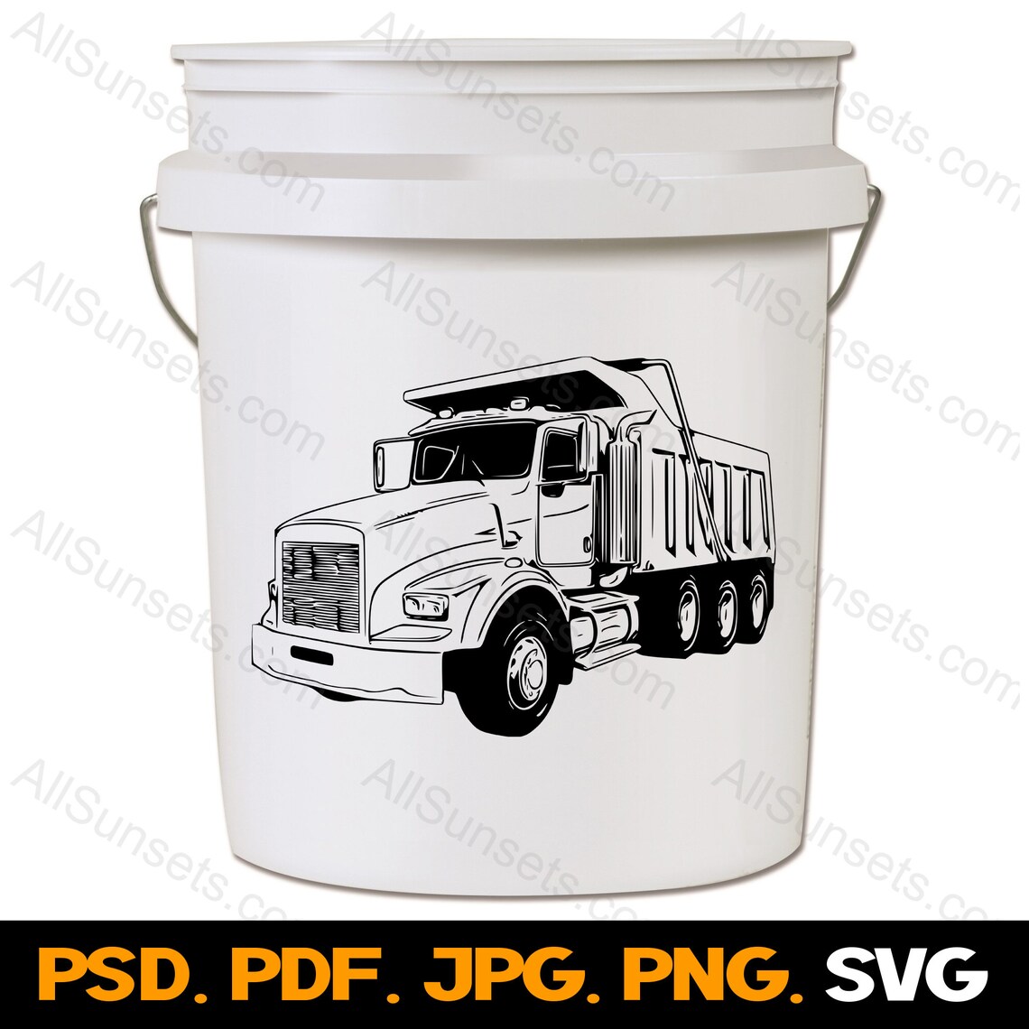 Dump Truck SVG Tipper Diesel Dirt Dumping Gravel Hauler Driver Vector ...