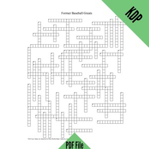 Kdp 4 Crossword Puzzles With Clues And Answers In Pdf Format For