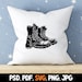 Pair of Work Boots Svg Png Jpg Psd Pdf File Types Soldier - Etsy