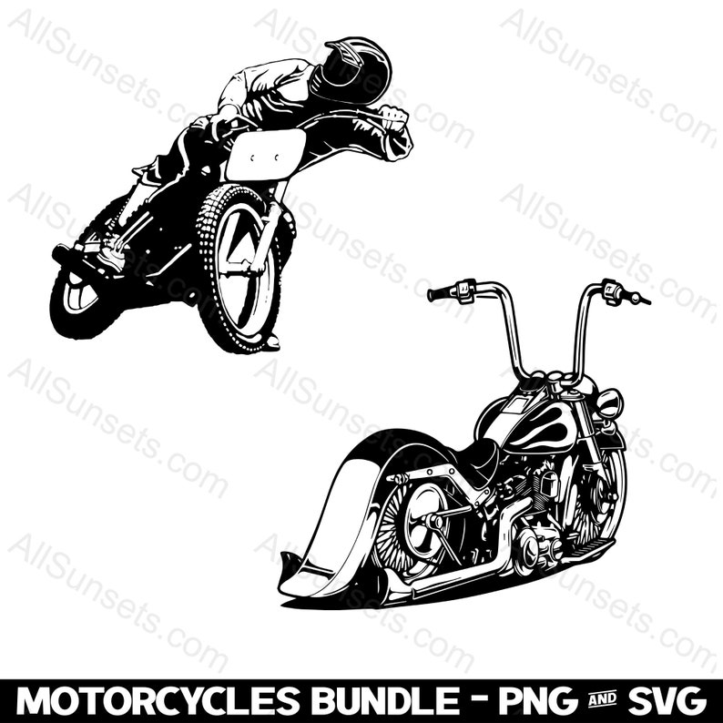 Motorcycles Dirt Street Bikes Bundle Pack Svg Png Jpg Pdf Psd - Etsy