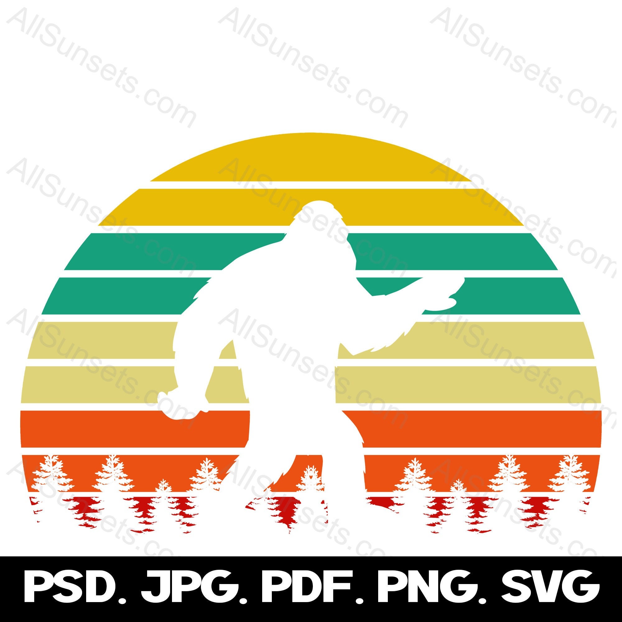Finding Bigfoot Clipart
