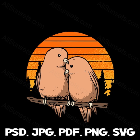 Vintage Love Bird Clip Art