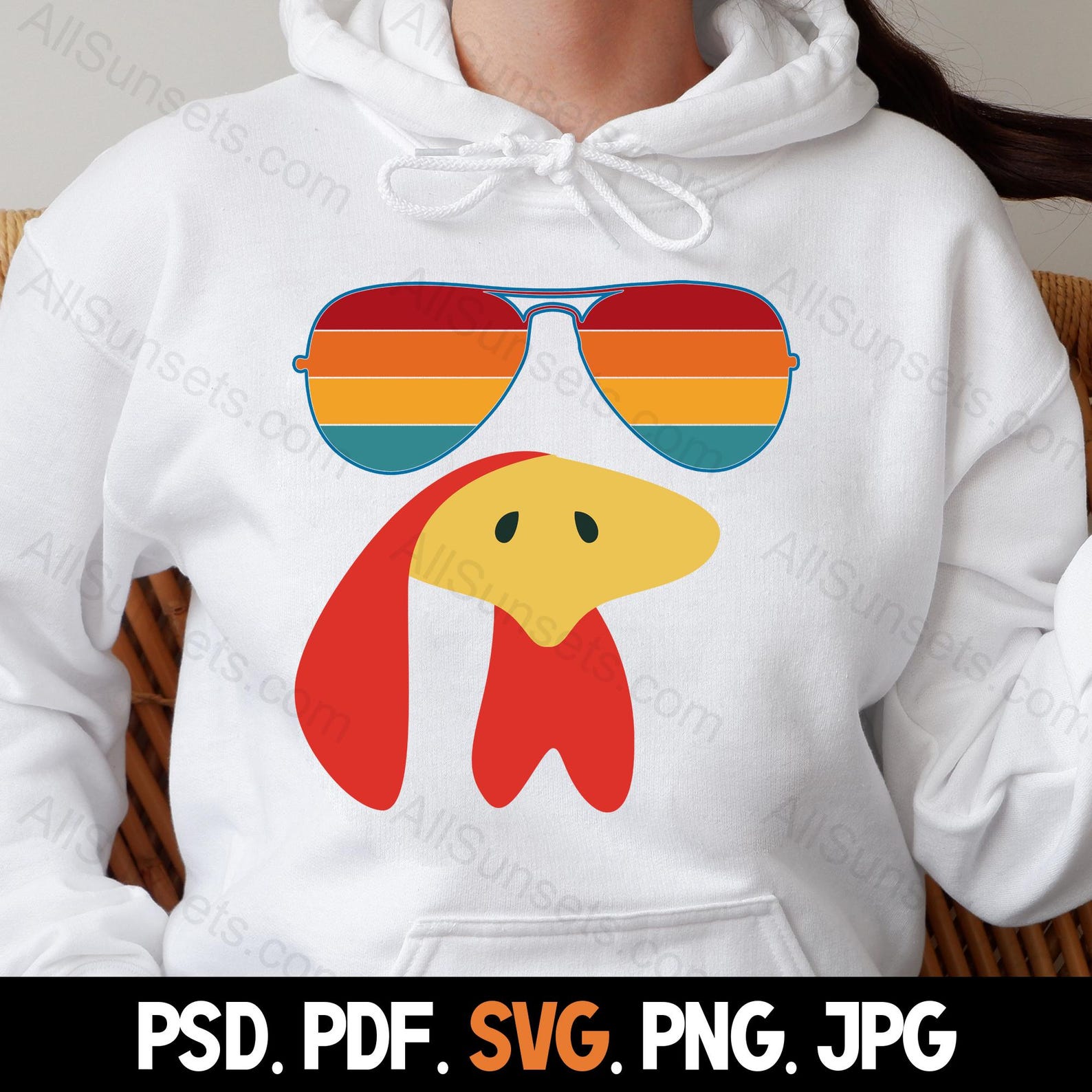 Turkey Face Aviator Sunglasses Svg Png Pdf Psd Jpg File Types Funny ...