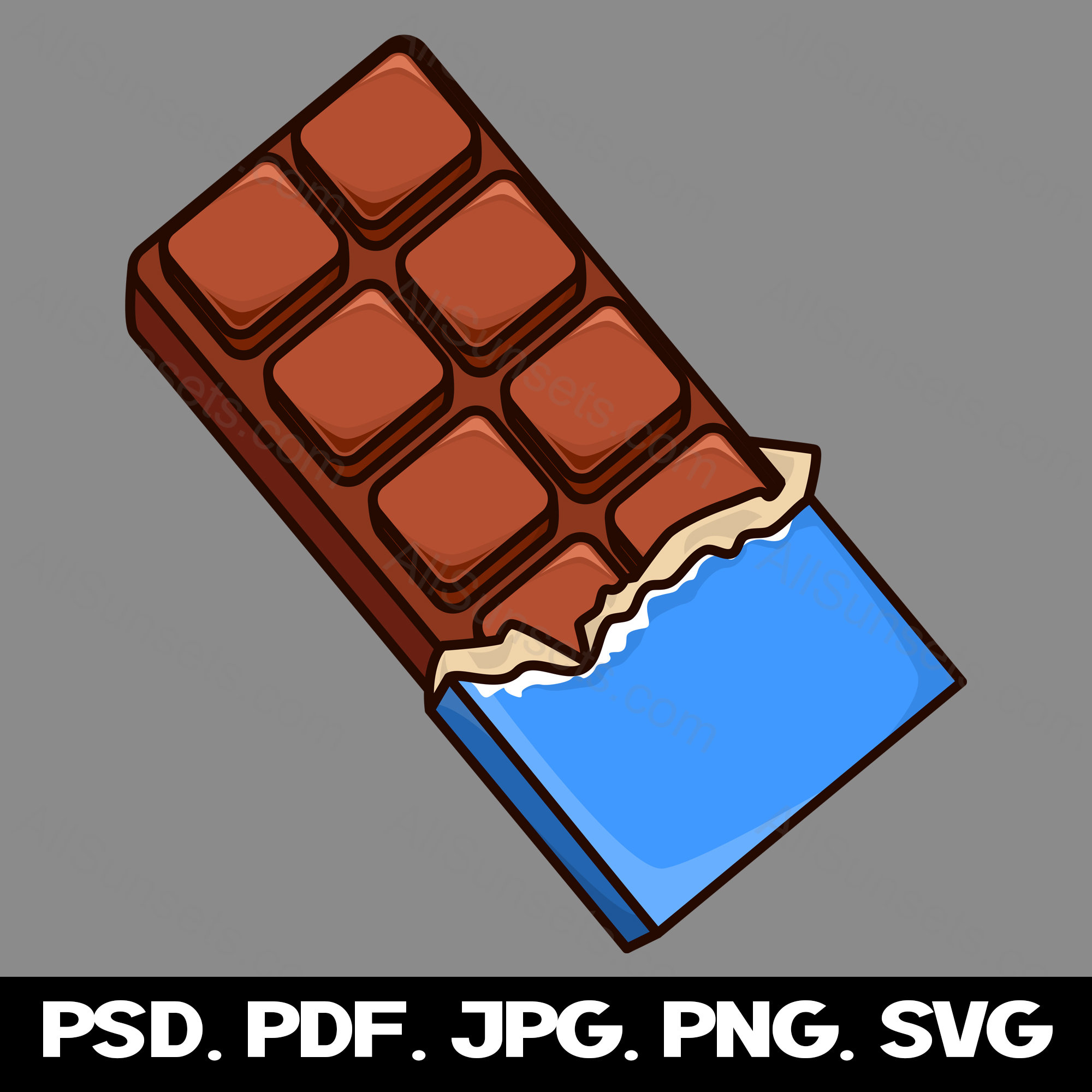 Chocolate Candy Bar Wrapper Svg Png Jpg Psd Pdf File Types - Etsy Singapore