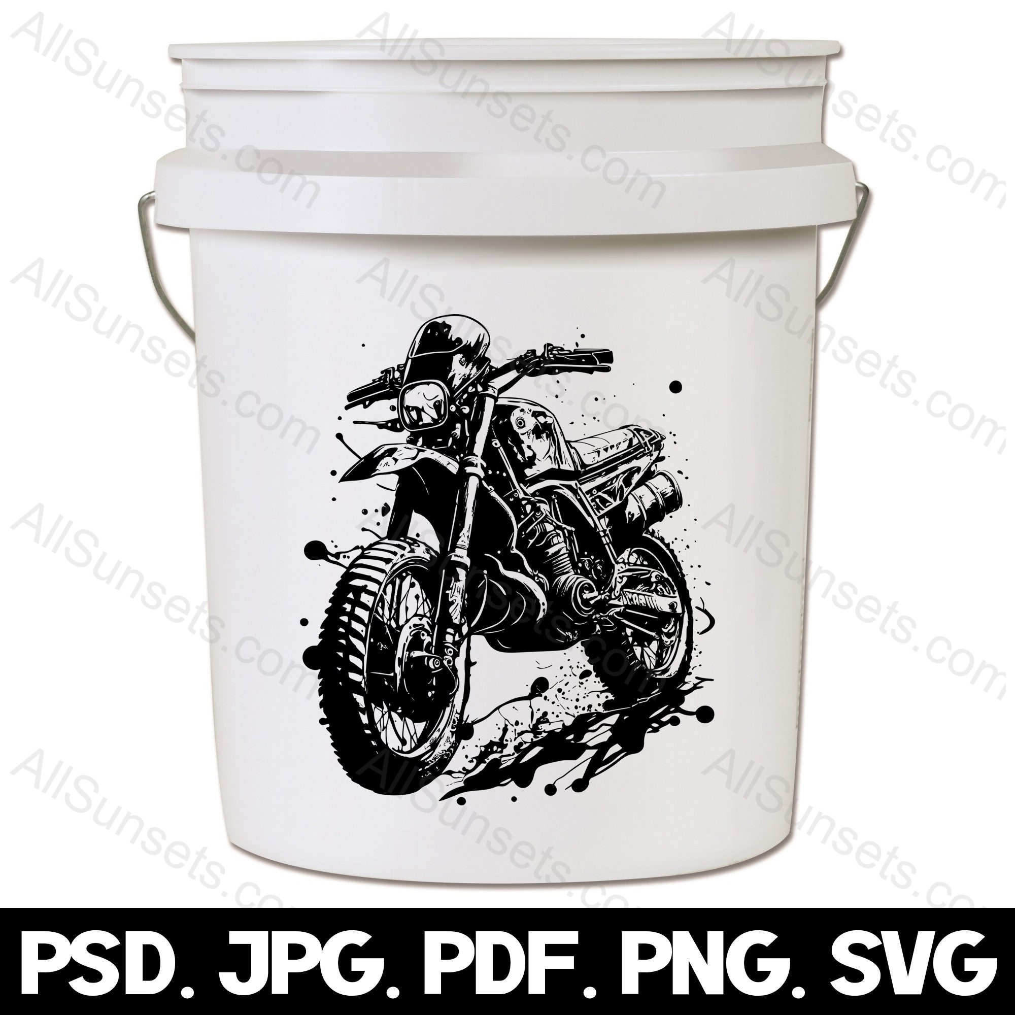 Motorcycle Dirt Bike Svg Png Psd Jpg Pdf File Types Vector - Etsy