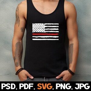 Thin Red Line American Flag PNG Clipart Fireman Memorial Firefighter ...