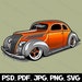 1937 Streetrod Vintage Car Svg Png Psd Jpg Pdf File Types - Etsy