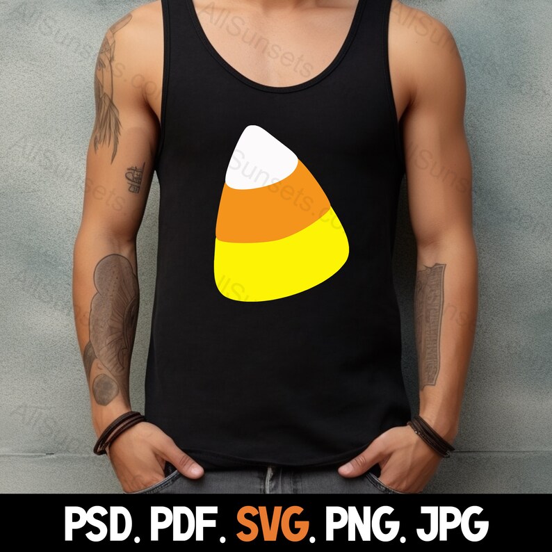 Candy Corn Halloween Costume Svg Png Jpg Psd Pdf File Types Commercial ...