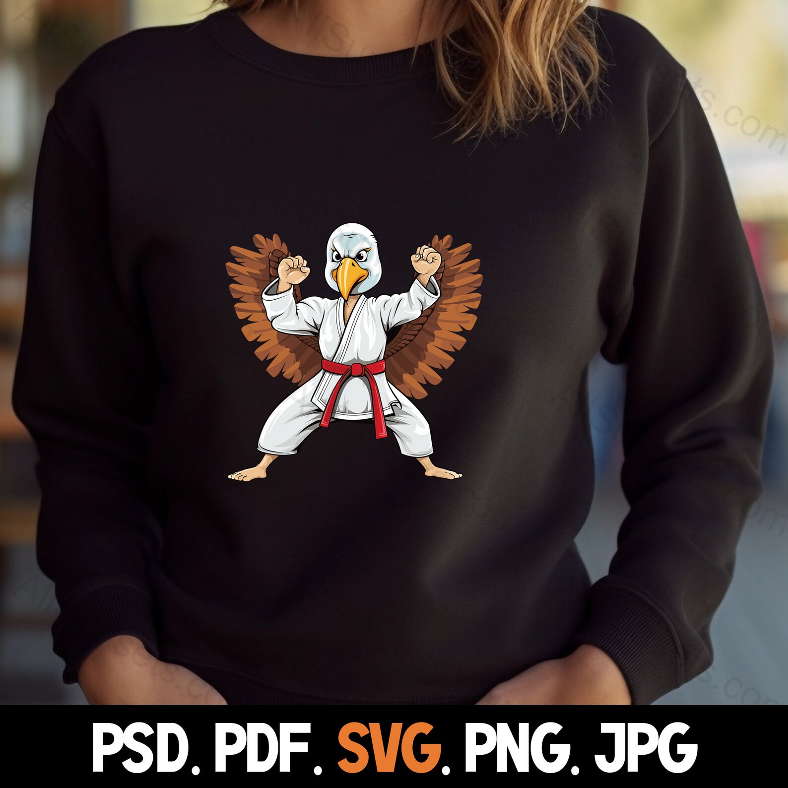 Turkey Martial Arts Thanksgiving Clipart Svg Png Pdf Psd Jpg File Types ...