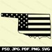 Oklahoma State Shape American Flag PNG SVG Patriotic Clipart USA ...