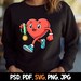 Heart Jogging Svg Png Pdf Psd Jpg File Types Valentines Day or Healthy ...