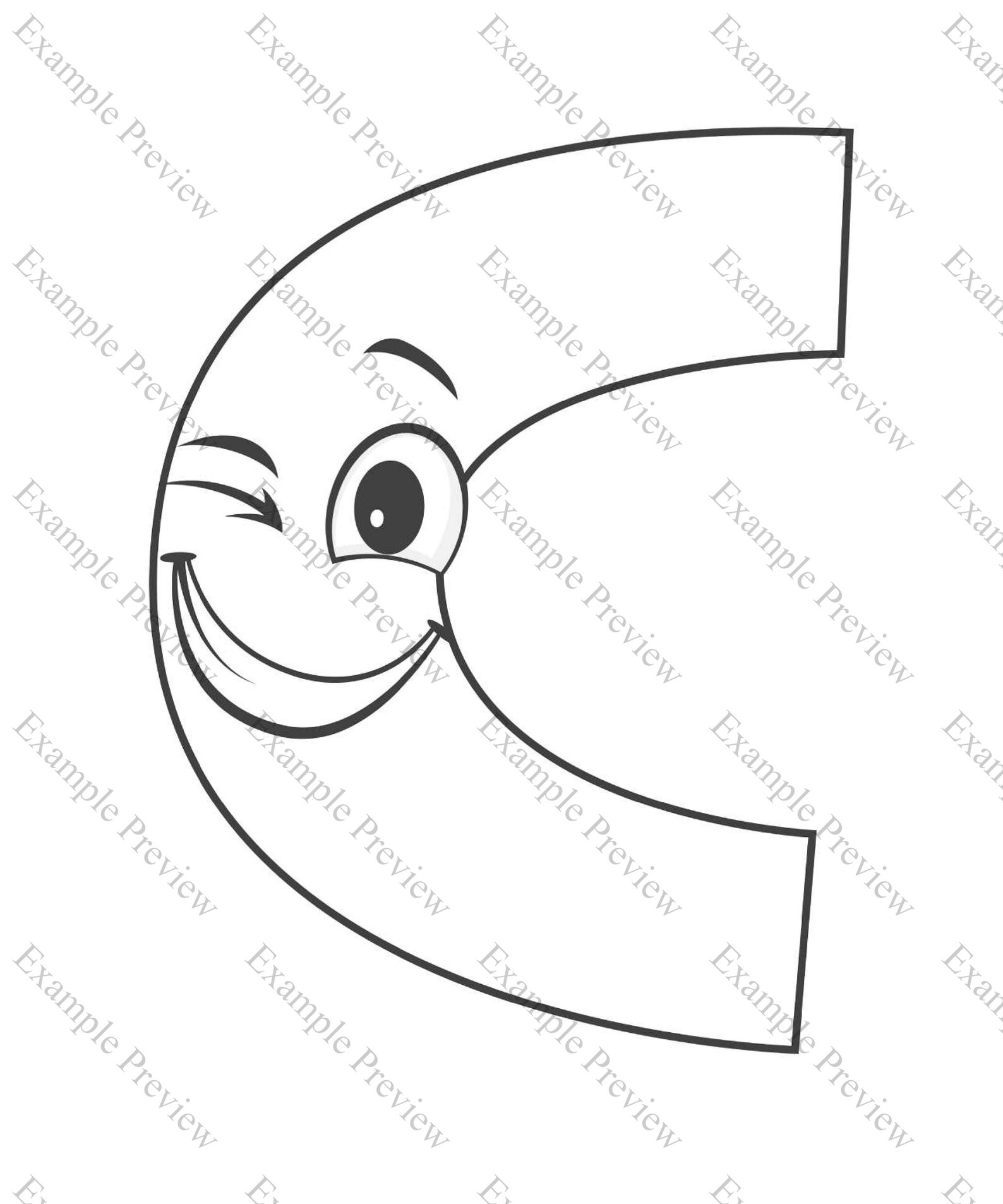 KDP Smile Face Alphabet Coloring Pages Sheets PDF ABC Letters Colouring ...