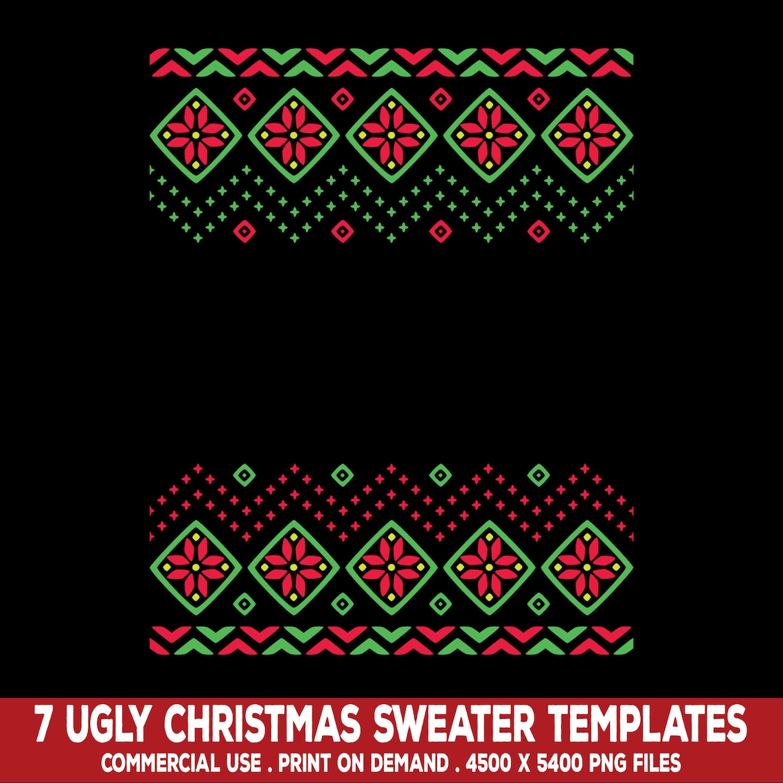Ugly Christmas Sweater Clipart Package 2 7 Xmas Tacky | Etsy