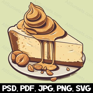 Slices of Cheesecake Bundle Svg Png Psd Jpg Pdf File Types Banana ...