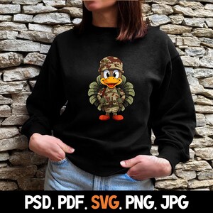 Turkey Wearing Camouflage Thanksgiving Clipart Svg Png Pdf Psd Jpg File ...