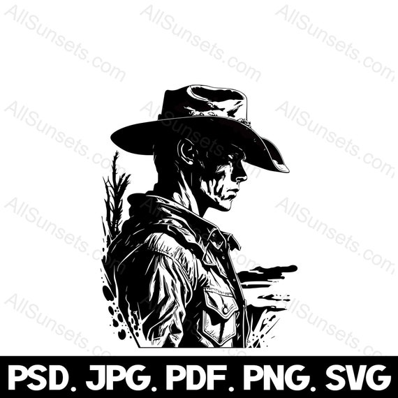 Silueta De Vaquero Clip Art