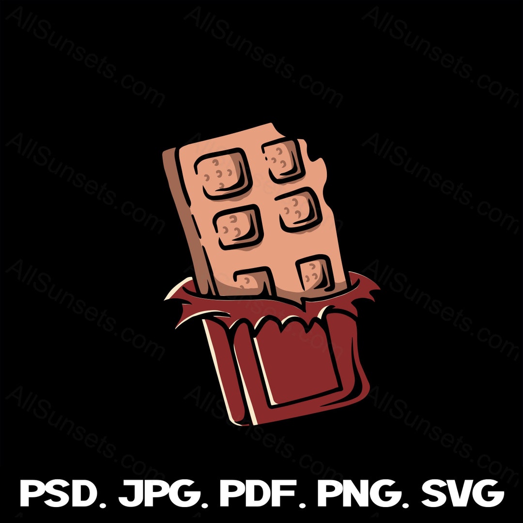 Chocolate Candy Bar Svg Png Jpg Pdf Psd File Types Food Clipart ...