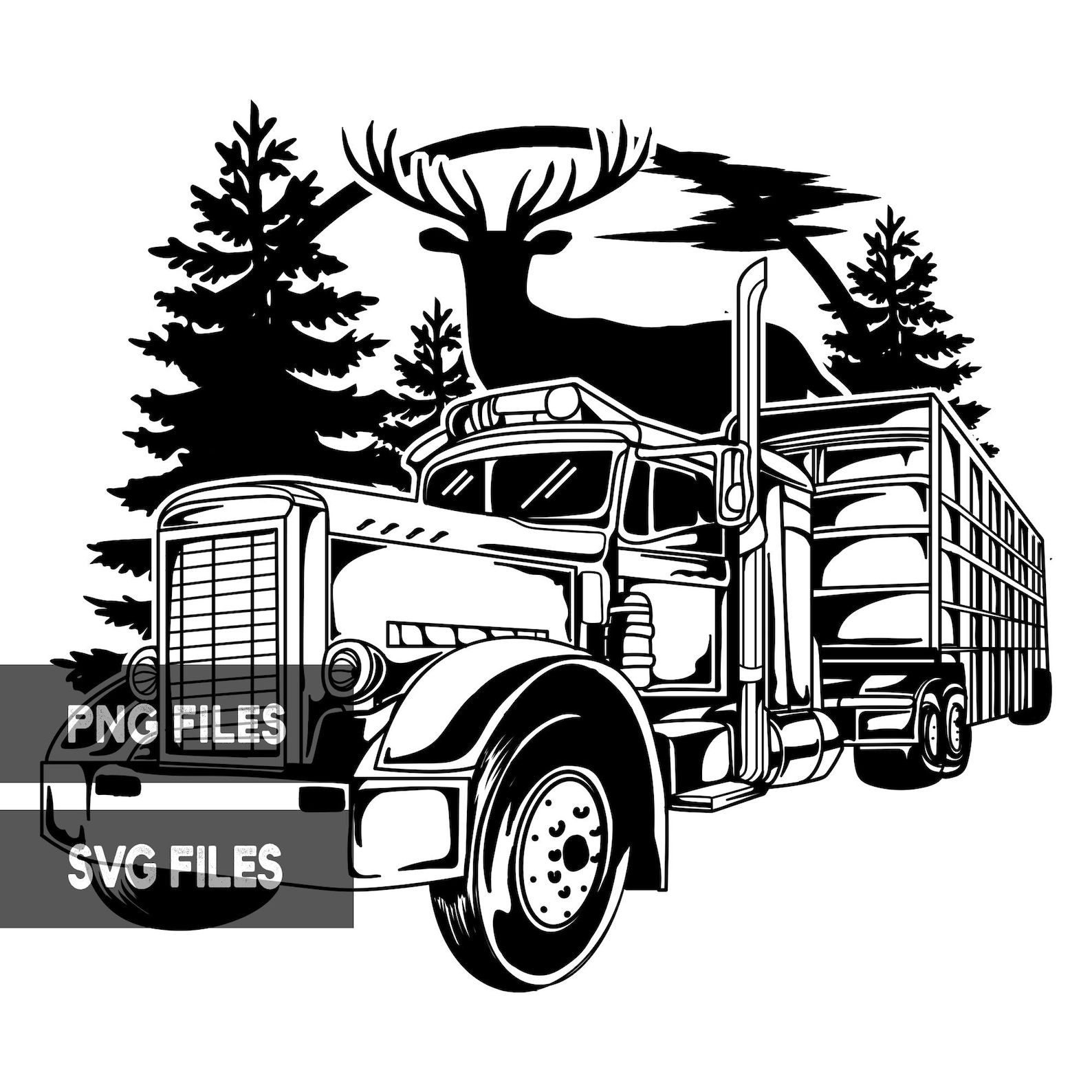 Truck Driver Svg Png Jpg Pdf Psd File Types Semi Truck and - Etsy