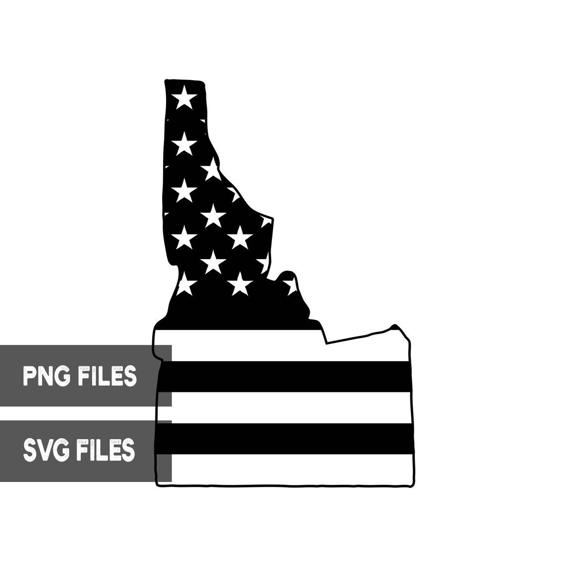 Idaho State Shape American Flag Svg Png Jpg Pdf Psd File Types - Etsy