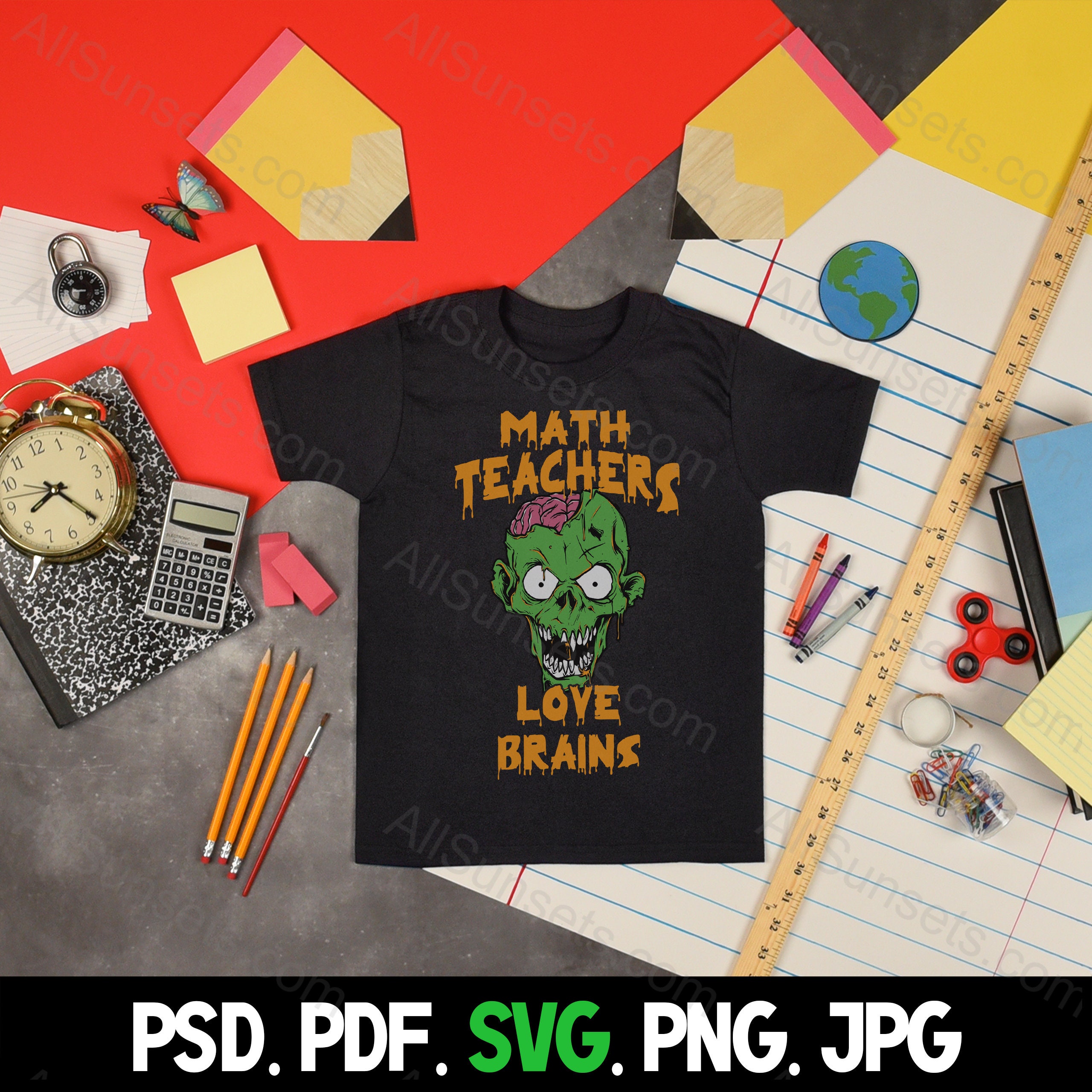 Math Teachers Love Brains Halloween Costume Svg Png Jpg Psd Pdf File ...