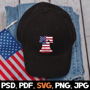 Liberty Bell American Flag Colors Svg Png Psd Pdf Jpg Red White Blue ...