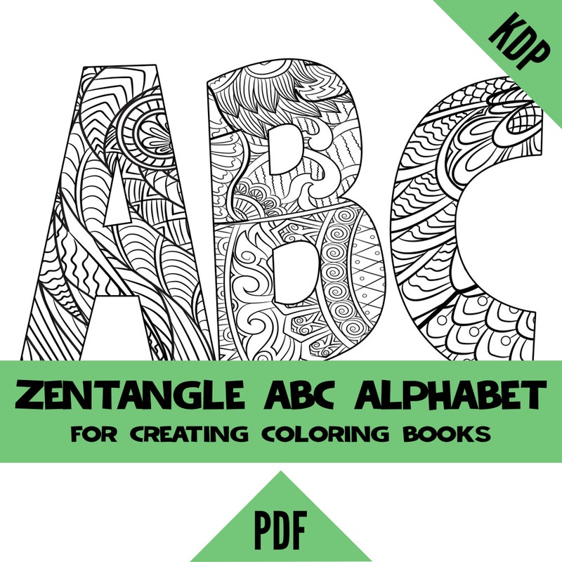Zentangle Alphabet - Etsy