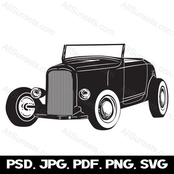 T Bucket Hot Rod Clip Art