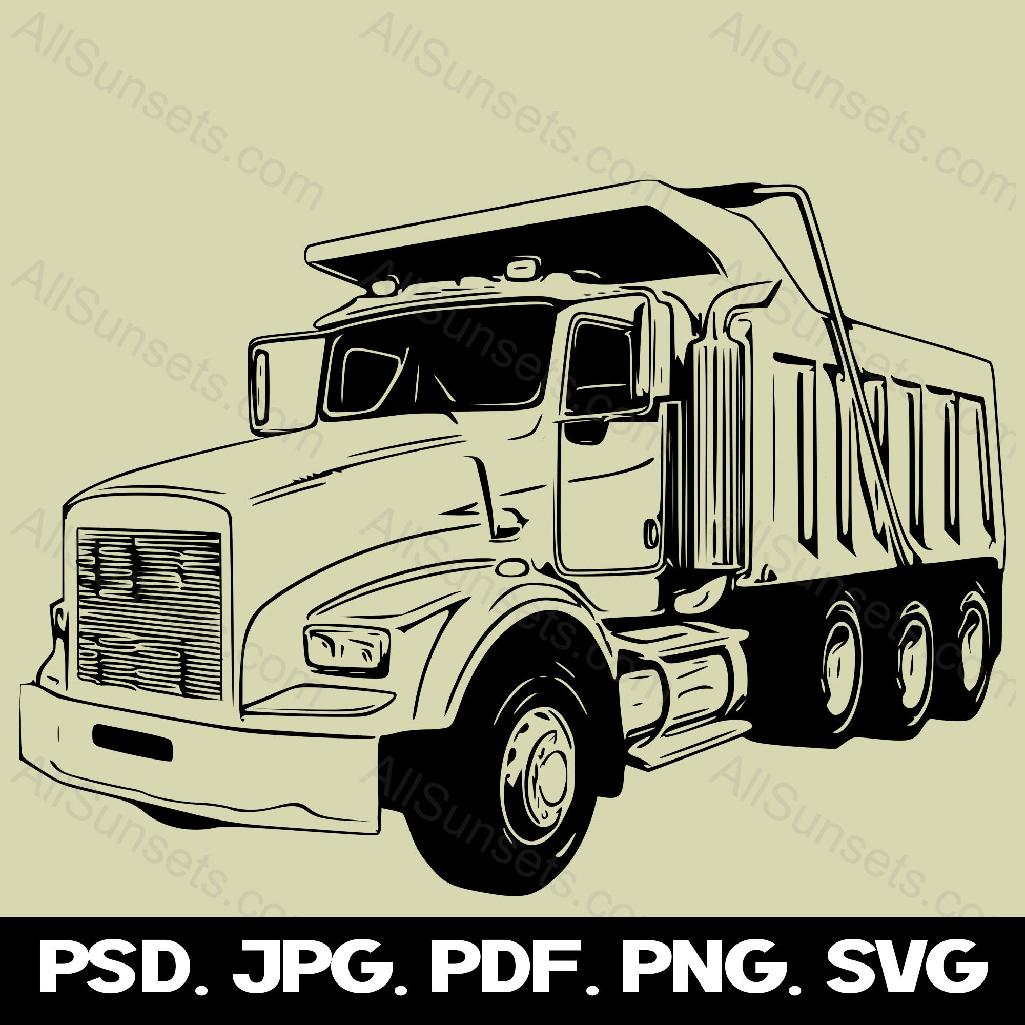 Dump Truck SVG Tipper Diesel Dirt Dumping Gravel Hauler Driver - Etsy ...