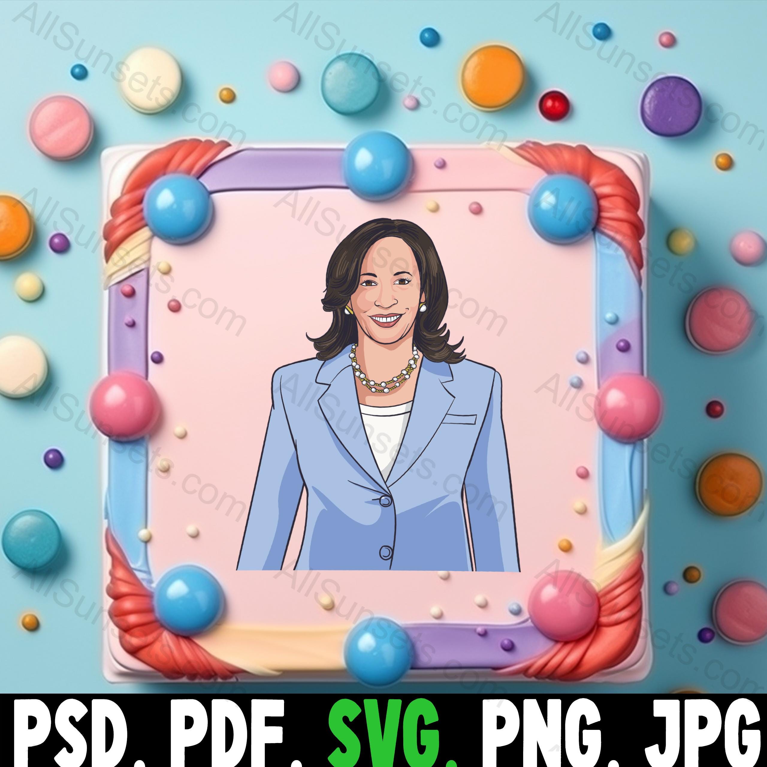 Vice-president Kamala Harris SVG | Png, Jpg, Psd, Pdf File Types ...