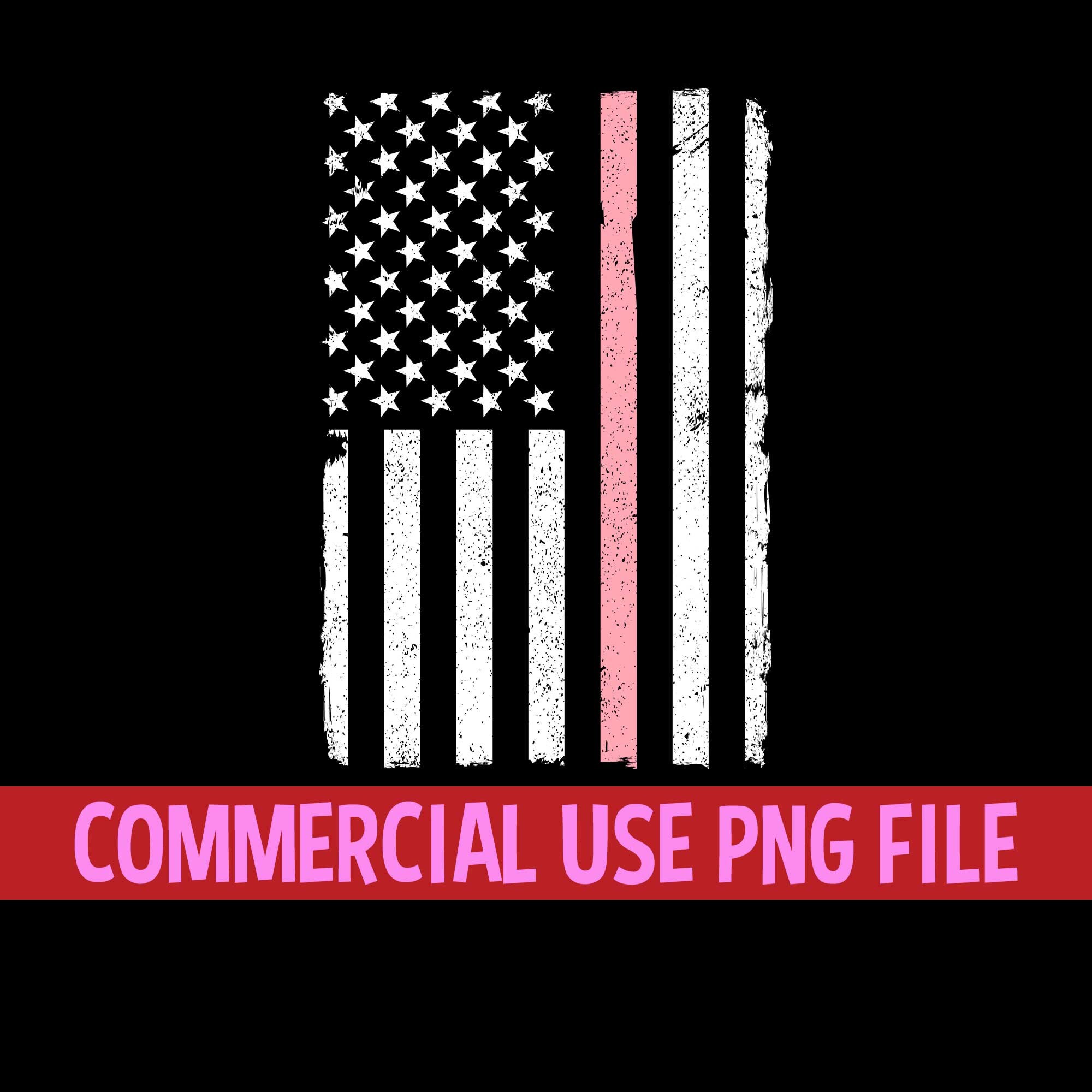 Thin Pink Line American Flag Svg Png Jpg Pdf Psd File Types - Etsy