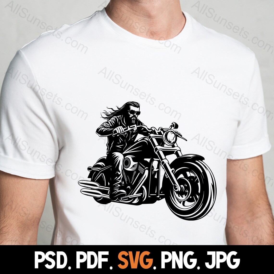 Motorcycle Rider Biker Guy Silhouette Svg Png Psd Jpg Pdf File Types ...