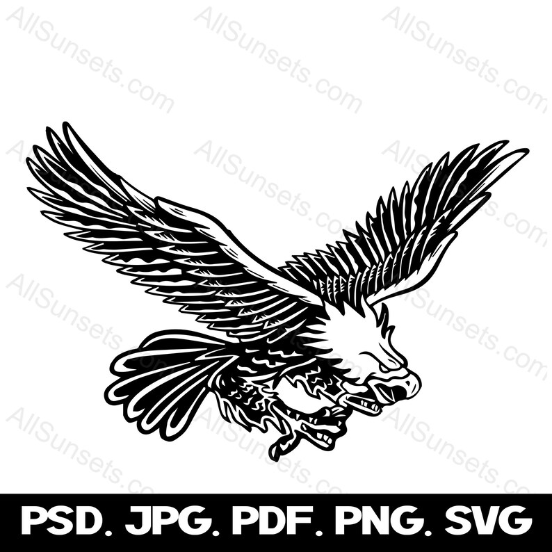 Bald Eagles Vector Bundle SVG PNG Pdf Psd Jpg Vector File - Etsy