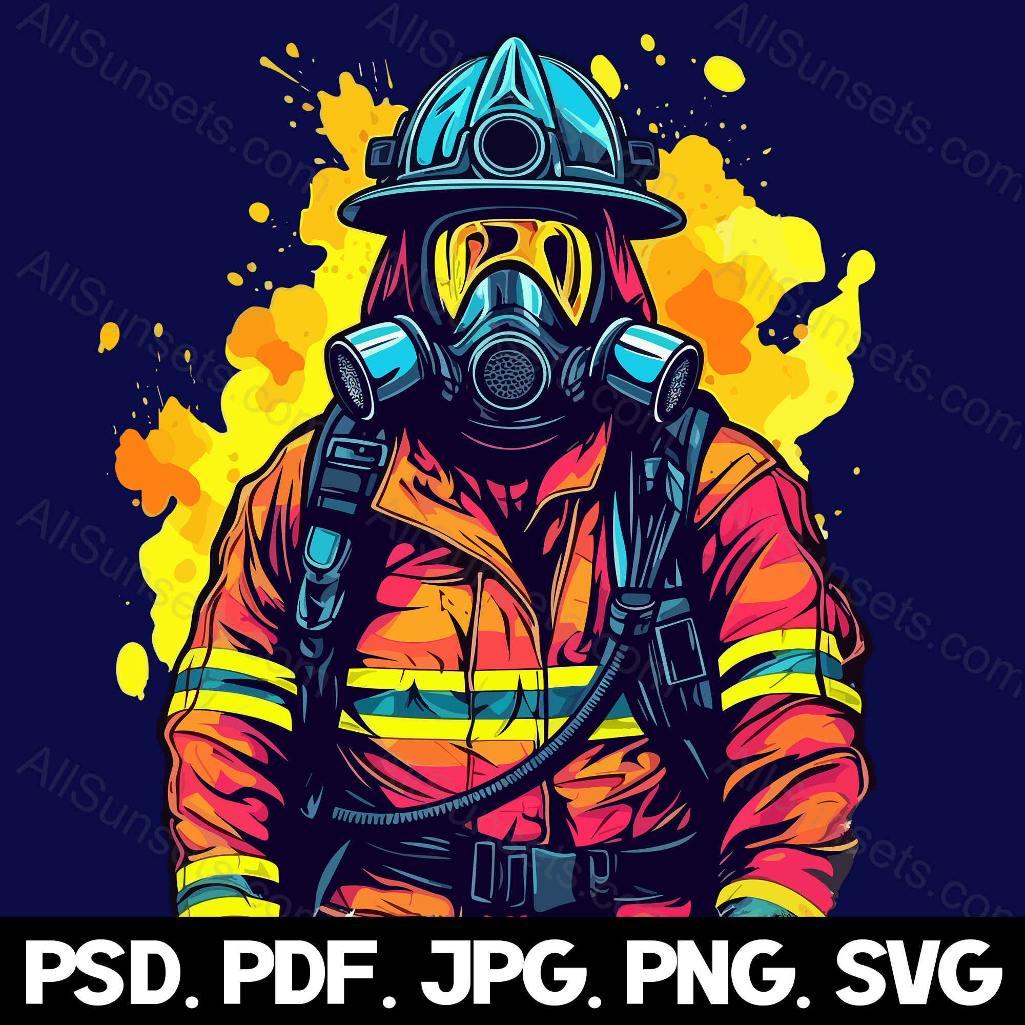 Firefighter Vector