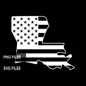 Louisiana State Shape American Flag Svg Png Jpg Psd Pdf File - Etsy