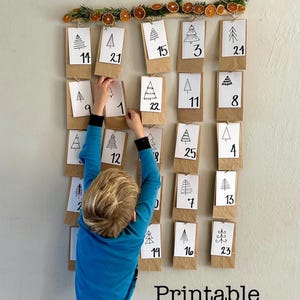 Family Activity Advent Calendar - Printable - Etsy
