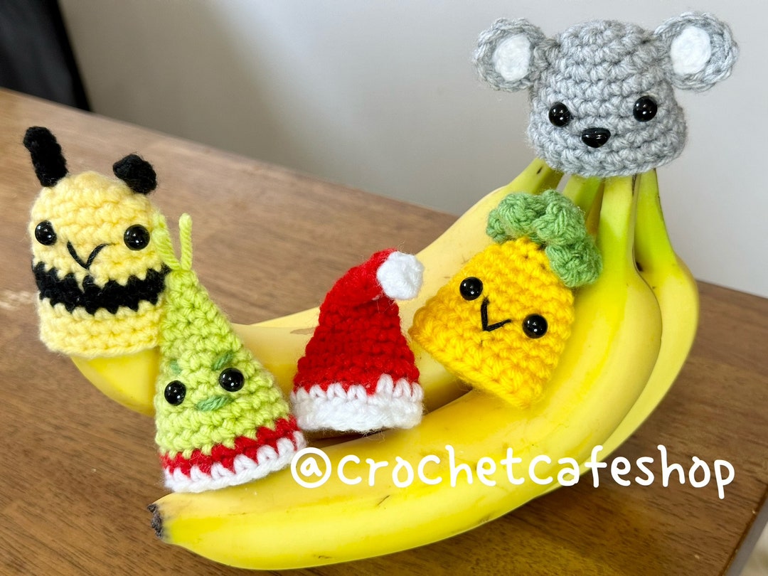 Crochet Decorative Banana Saver Hat • Handmade Banana Hat Banana Saver ...