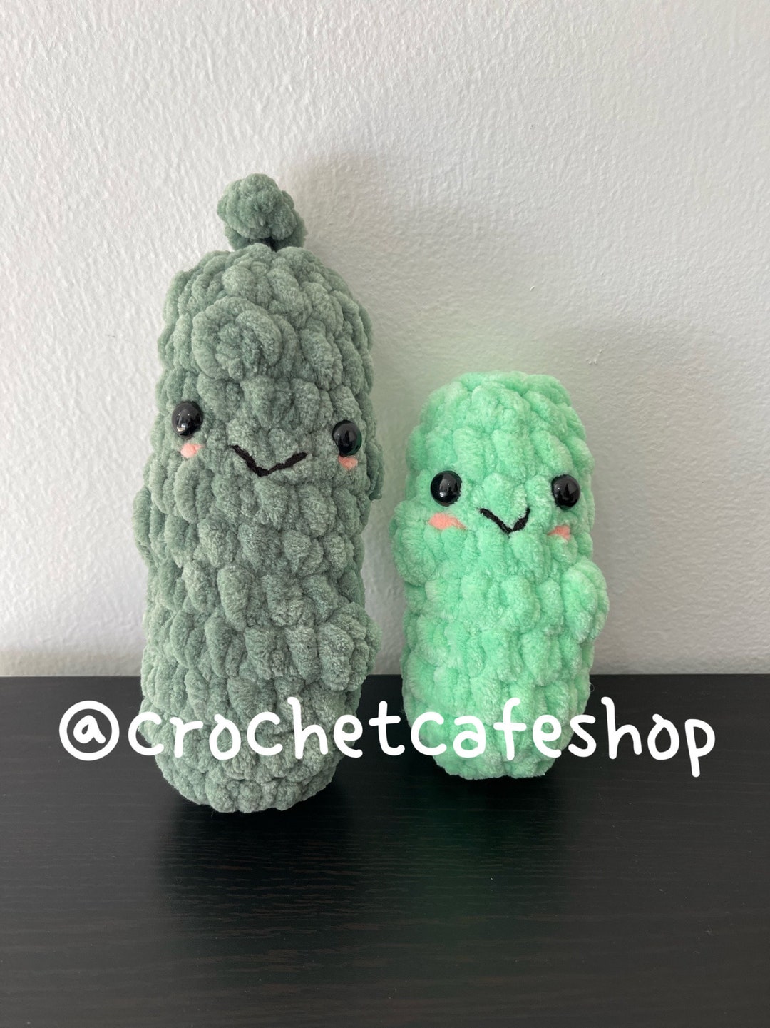 Squishy Fruit Friends Cucumber Pickle • Handmade Crochet Amigurumi ...